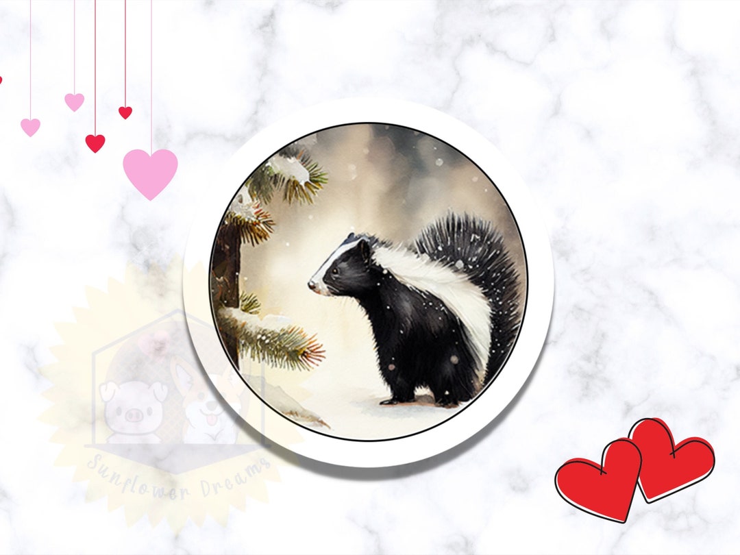 Skunk Stickers, Skunk Mail Stickers, Skunk Card Stickers, Skunk Card ...