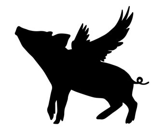 Pig Car Window Decal - Etsy