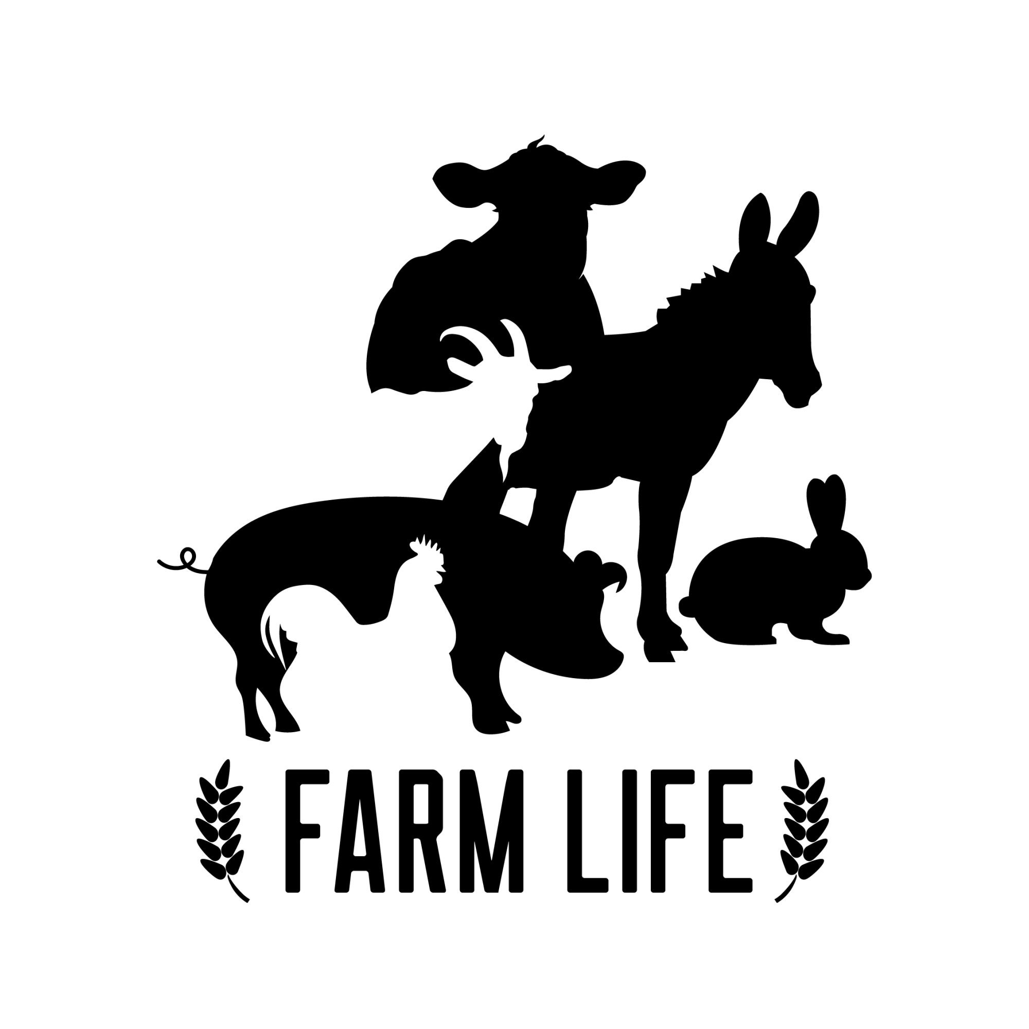 Farm Life Vinyl Decal Farm Life Gift Truck Window Decal Pig | Etsy