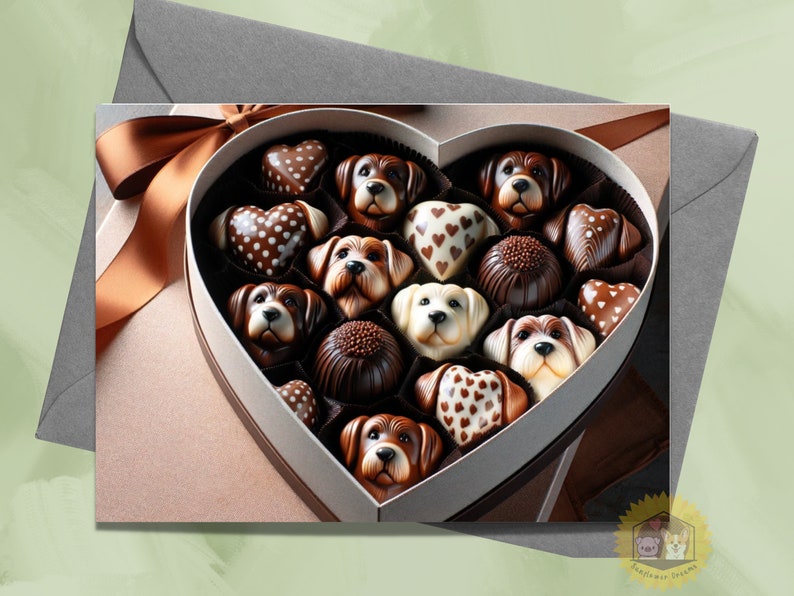 Dog Illustration, Dog Shaped Digital Chocolates, Cute Dog Illustration ...