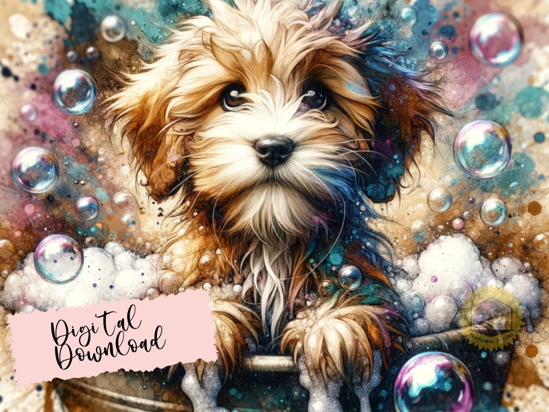 Doodle Digital Art, Doodle Illustration, Dog Png, Nursery Art, Doodle ...