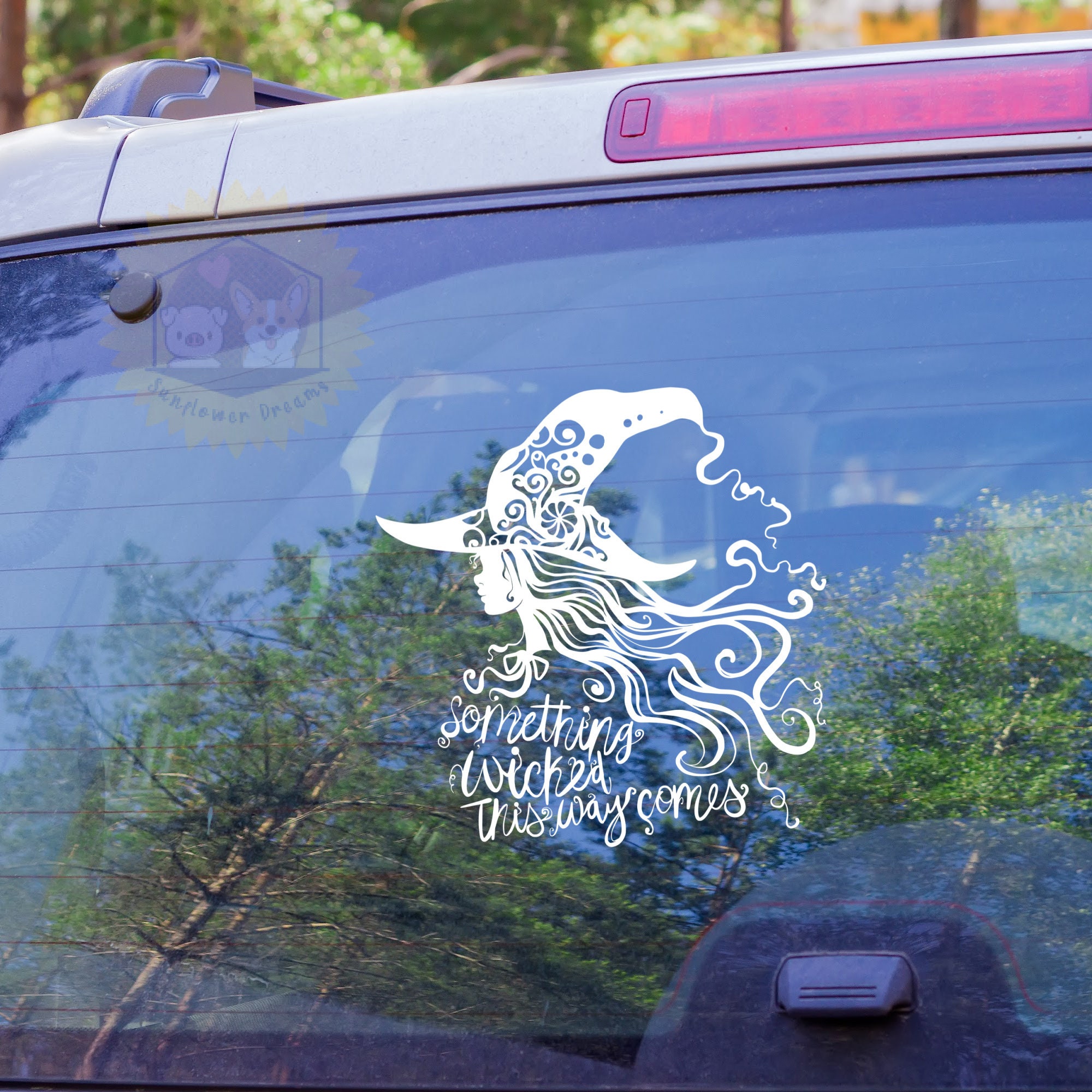 Witch Decal Witch Vinyl Decal Truck Window Decal Tumbler - Etsy