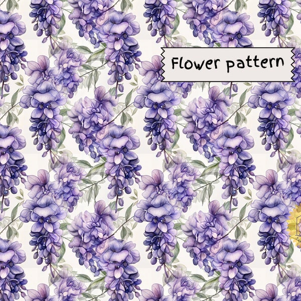 Wisteria Wallpaper - Etsy