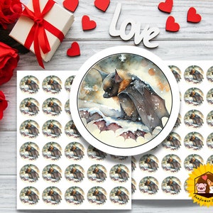 Bat Stickers, Bat Mail Stickers, Bat Card Stickers, Bat Card Labels ...