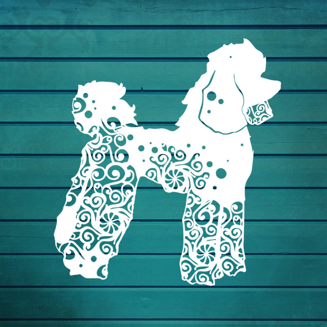 Poodle Mandala Decal: Car, Laptop, Tumbler Sticker - Etsy