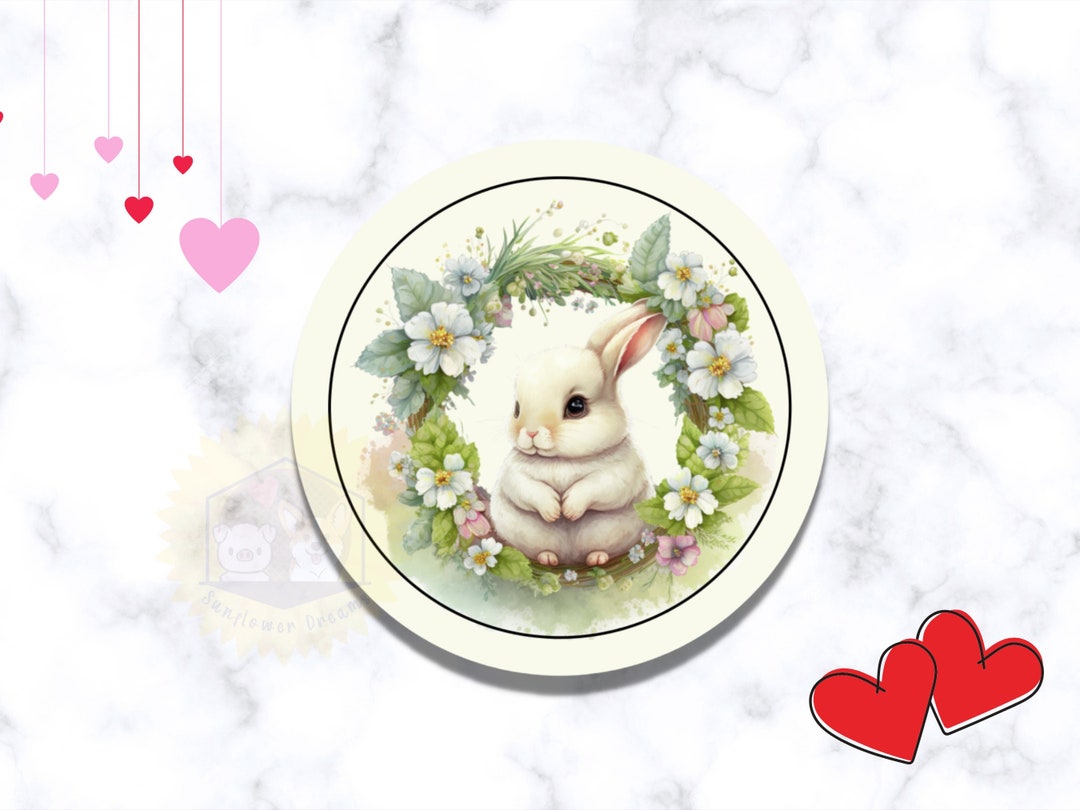 Bunny Stickers, Bunny Mail Stickers, Bunny Card Stickers, Rabbit ...