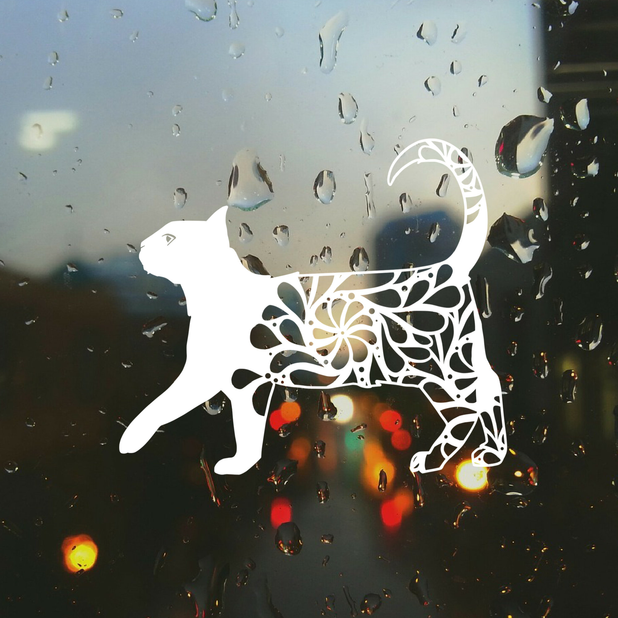 Cat Vinyl Decal Truck Window Decal Cat Car Decal Cat - Etsy UK