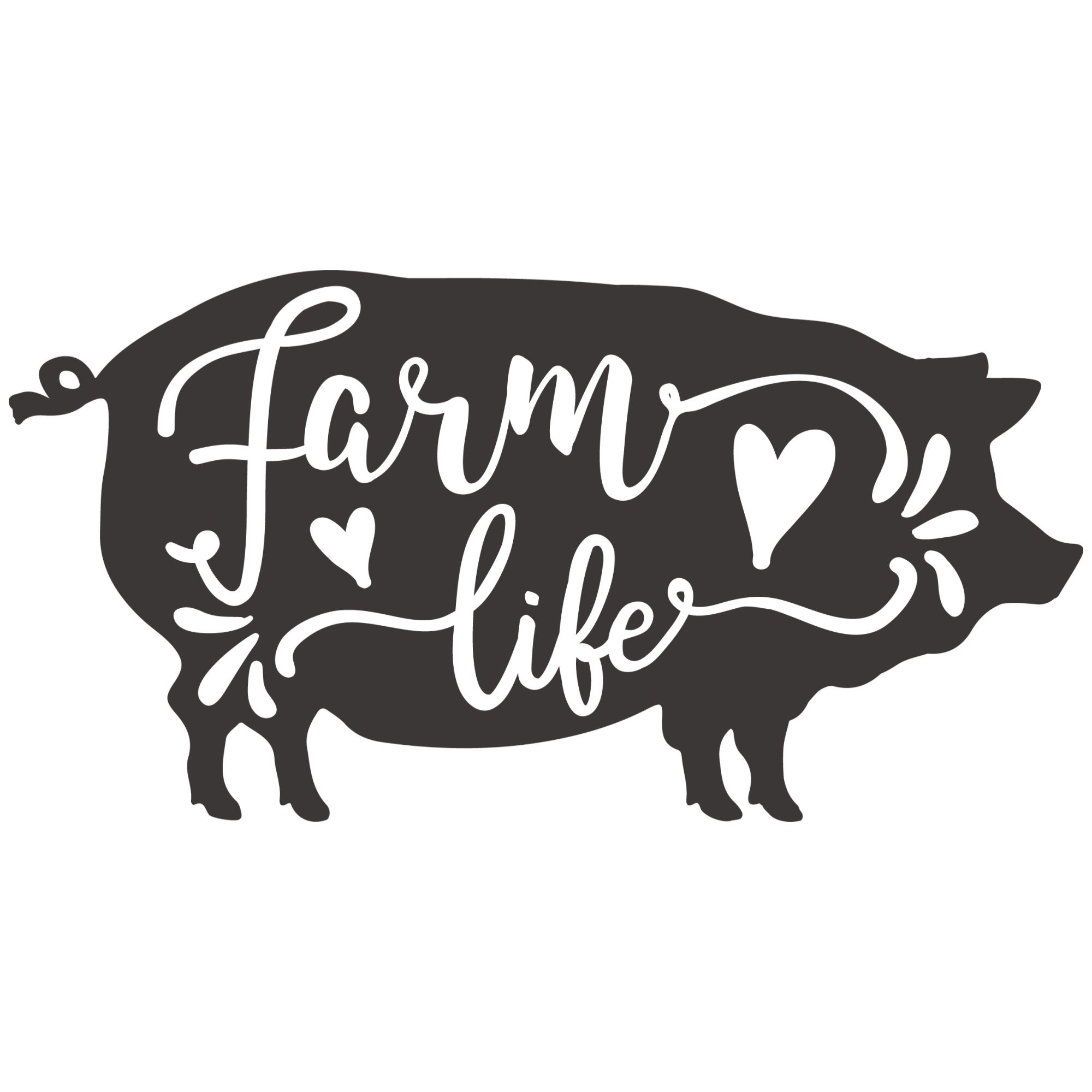 Farm Pig Decal Pig Decal Farm Life Sticker Pig Decal Car | Etsy
