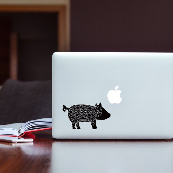 Truck Window Decal Pig Tumbler Decal Handmade Decal Pig Vinyl Decal Pig ...