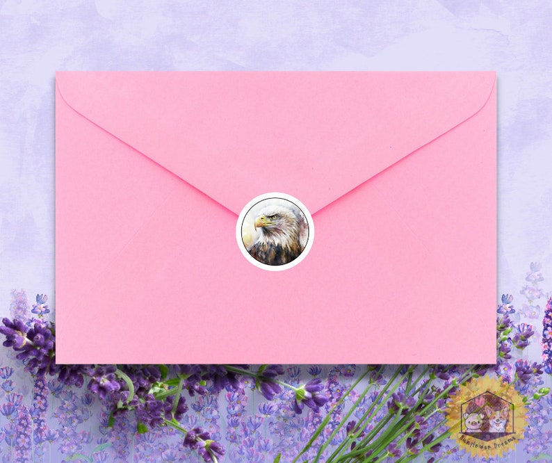 Eagle Stickers Eagle Card Labels Eagle Envelope Stickers - Etsy