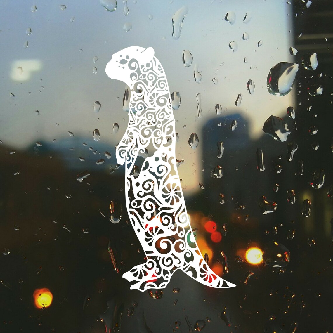 Otter Vinyl Decal Truck Window Decal Otter Car Decal Otter - Etsy
