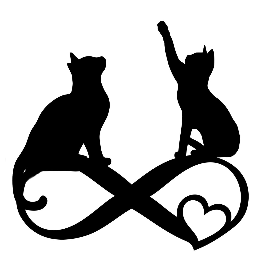Cat Infinity Decal: Car, Laptop, Tumbler Sticker - Etsy
