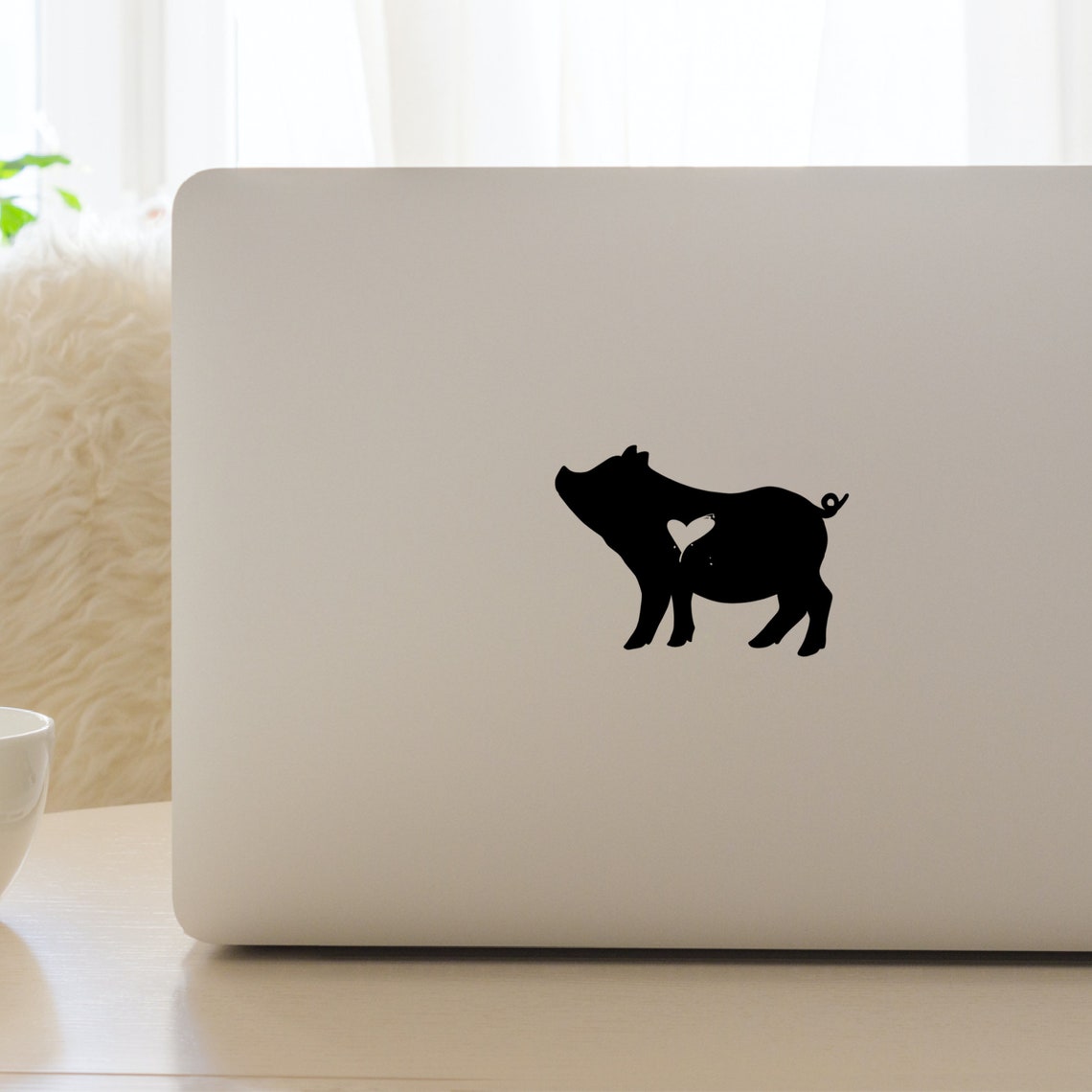 Pig Vinyl Decal Pig Car Decal Pig Sticker Pig Lover Gift - Etsy