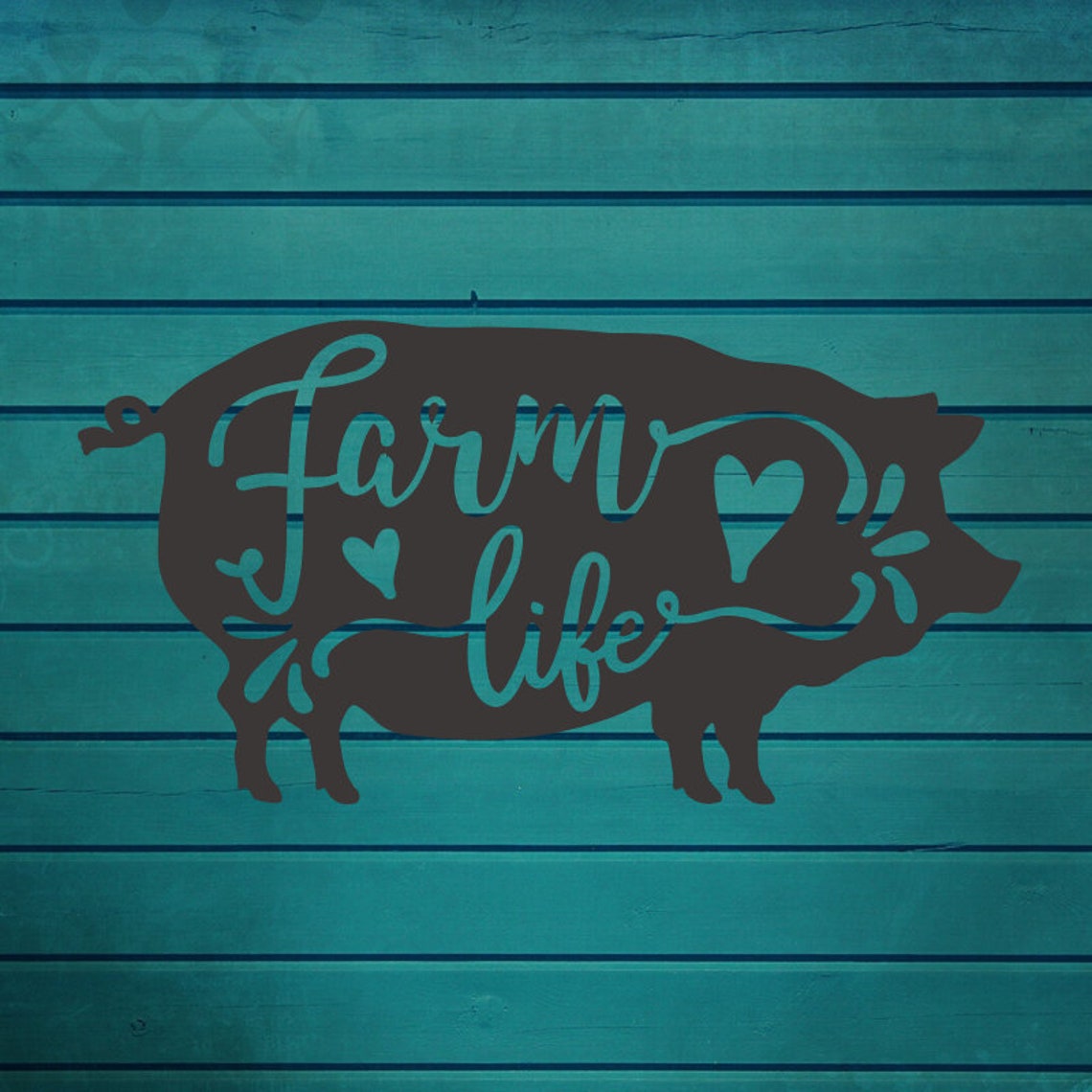 Farm Pig Decal Pig Decal Farm Life Sticker Pig Decal Car | Etsy