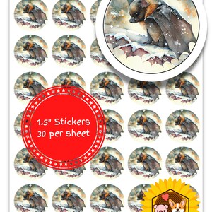 Bat Stickers, Bat Mail Stickers, Bat Card Stickers, Bat Card Labels ...