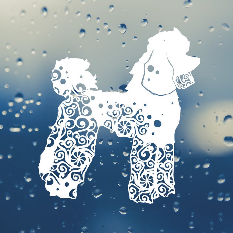 Poodle Mandala Decal: Car, Laptop, Tumbler Sticker - Etsy