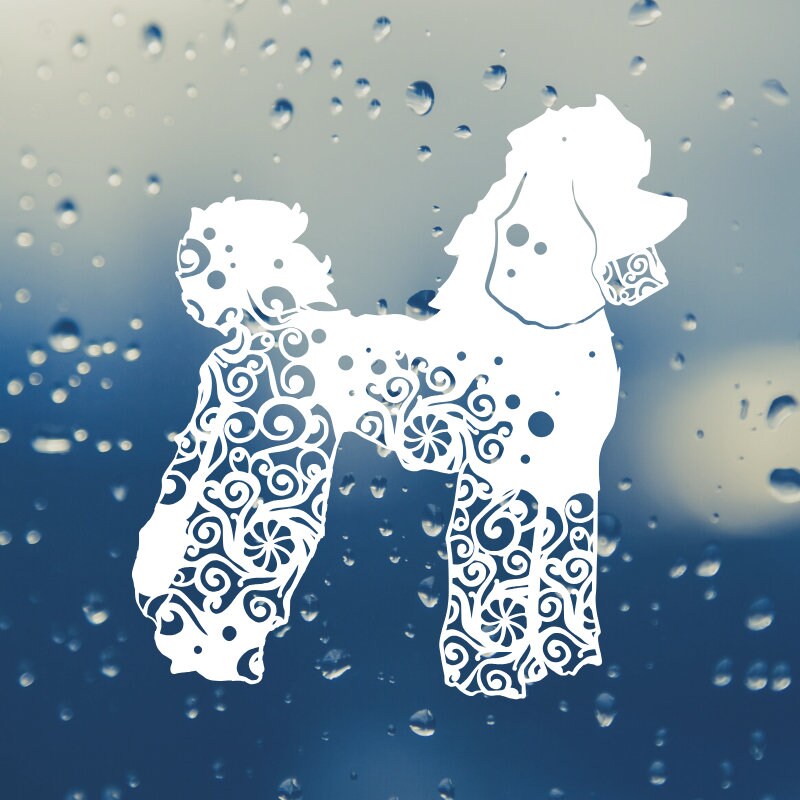 Poodle Mandala Decal: Car, Laptop, Tumbler Sticker - Etsy