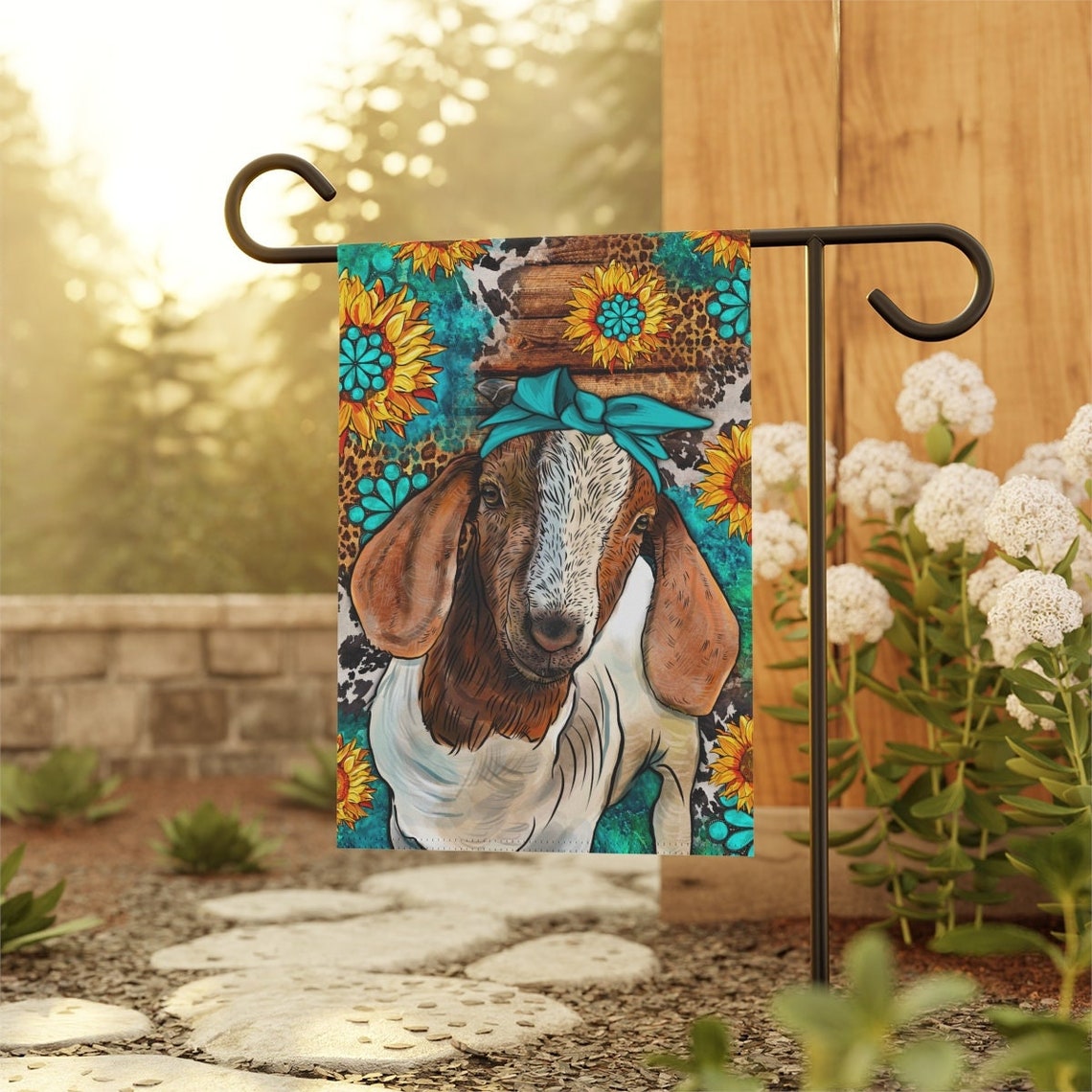 Goat Banner Goat Garden Banner Garden Goat Flag Goat Lover - Etsy