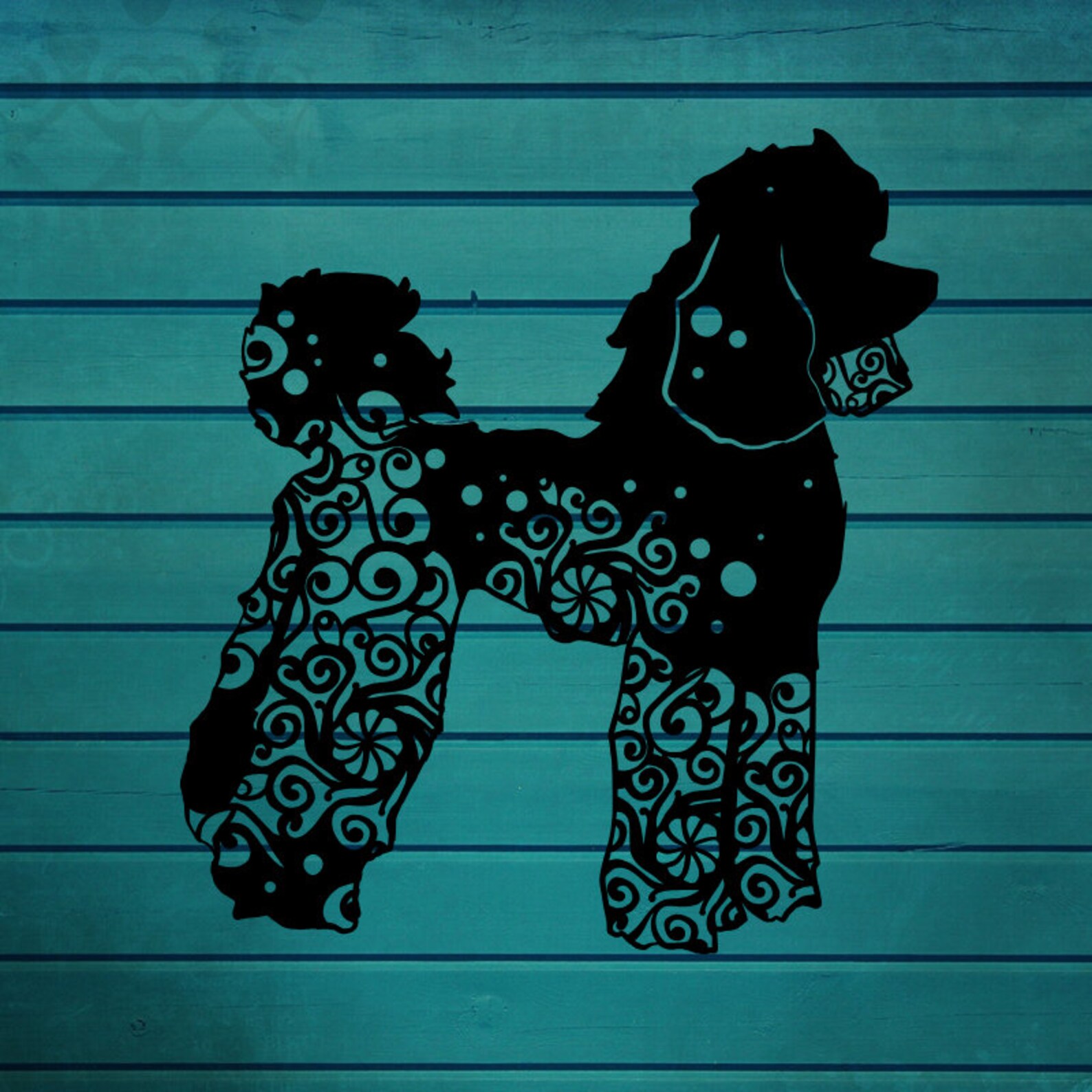 Poodle Mandala Decal: Car, Laptop, Tumbler Sticker - Etsy