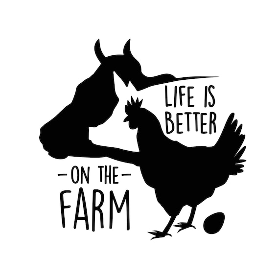 Life is Better on the Farm Decal Farm Lover Gift Farm Life | Etsy