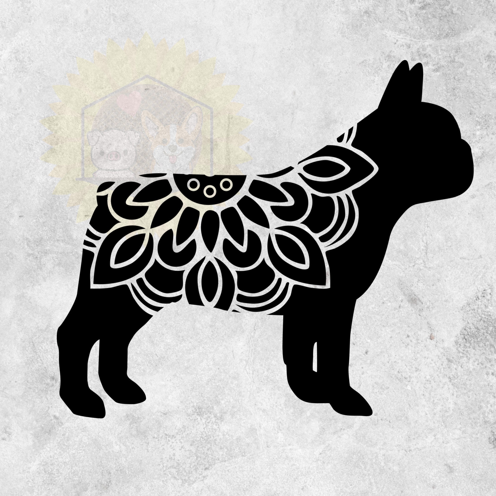 Frenchie Vinyl Decal French Bulldog Sticker Frenchie - Etsy