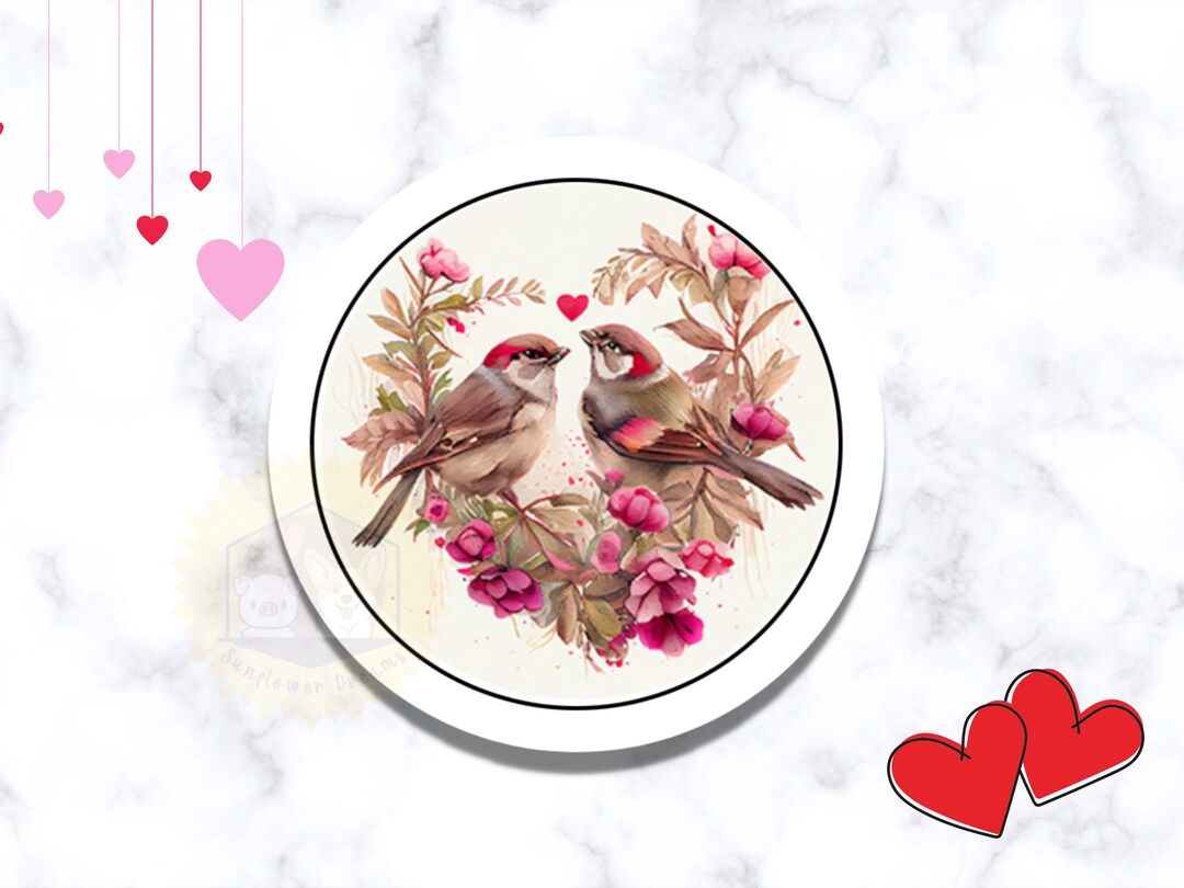 Sparrow Stickers, Sparrow Mail Sticker, Sparrow Card Sticker, Cute ...