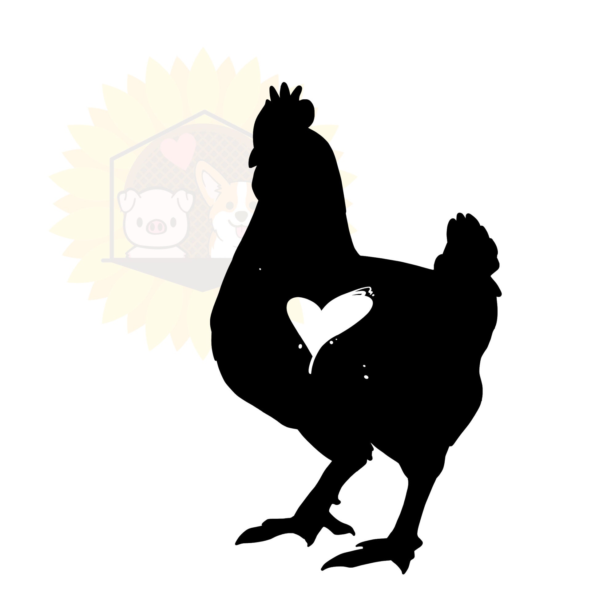 Chicken Vinyl Decal Chicken Decal Chicken Car Decal Chicken | Etsy