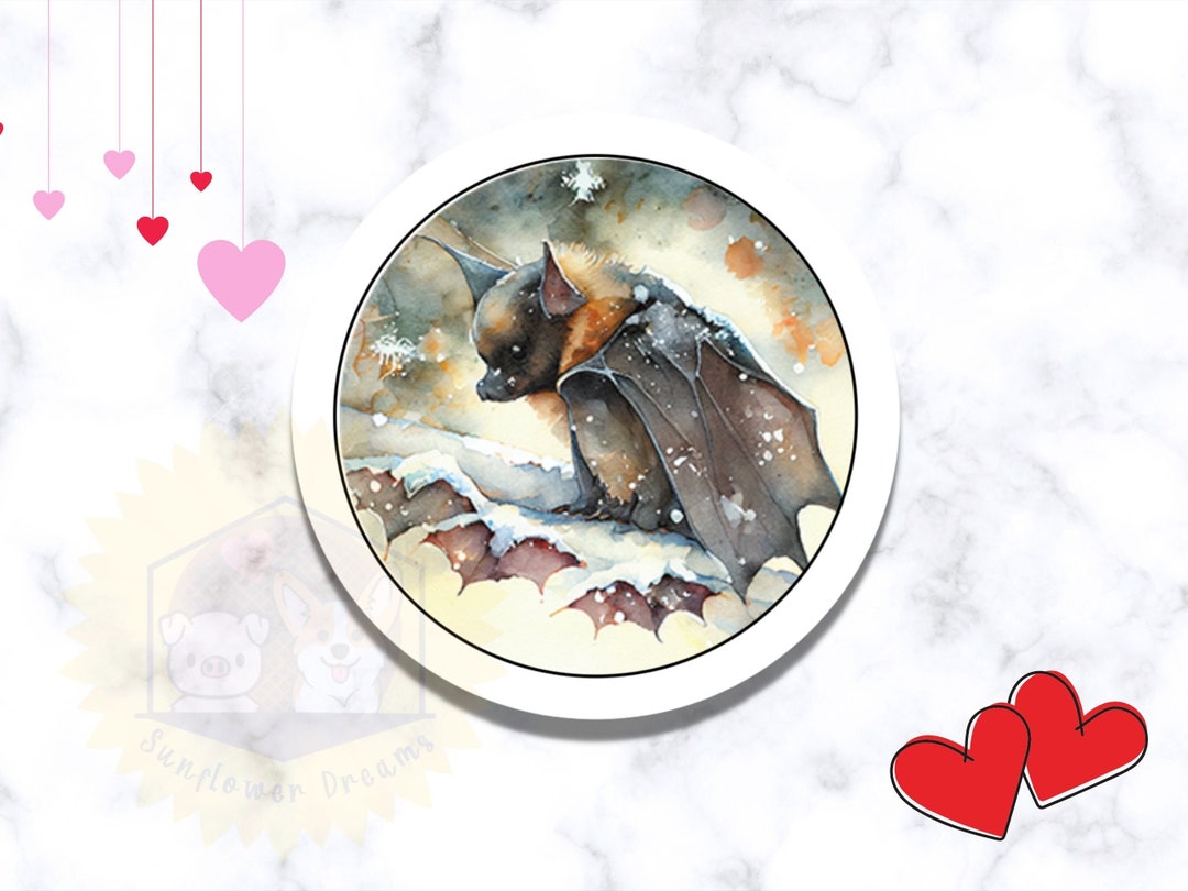 Bat Stickers, Bat Mail Stickers, Bat Card Stickers, Bat Card Labels ...