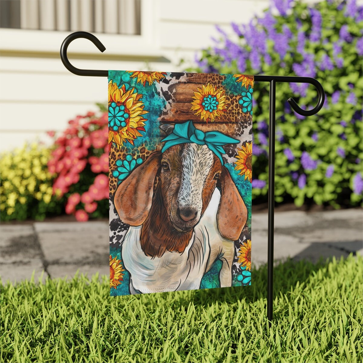 Goat Banner Goat Garden Banner Garden Goat Flag Goat Lover - Etsy