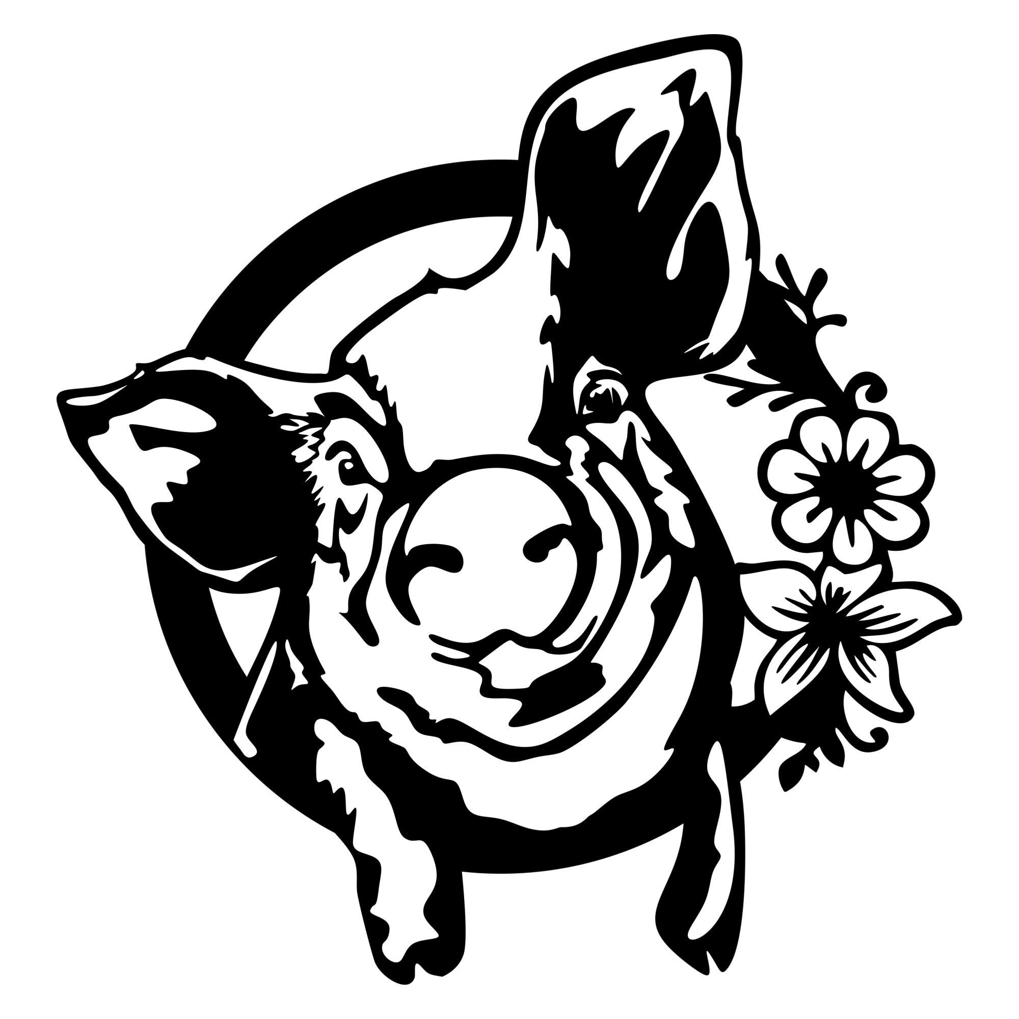 Pig Vinyl Decal Pig Decal Car Pig Laptop Decal Pig Gift | Etsy