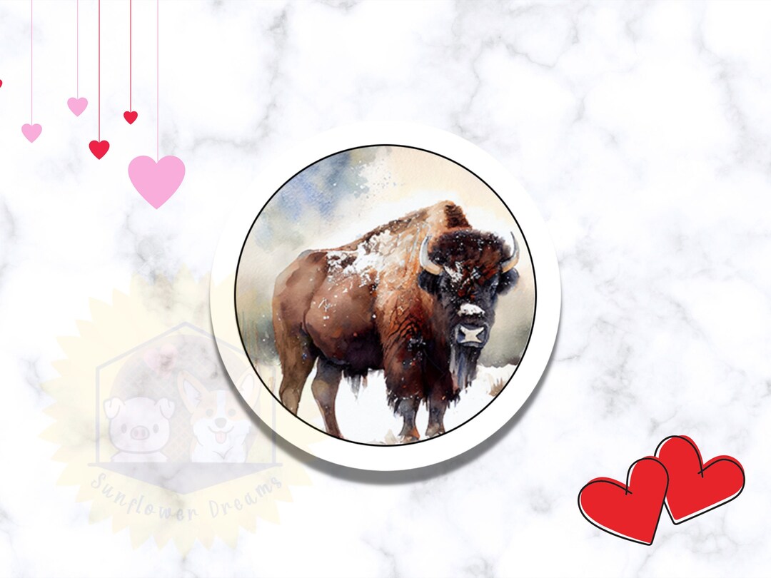 Bison Stickers, Bison Mail Stickers, Bison Card Stickers, Bison Card ...