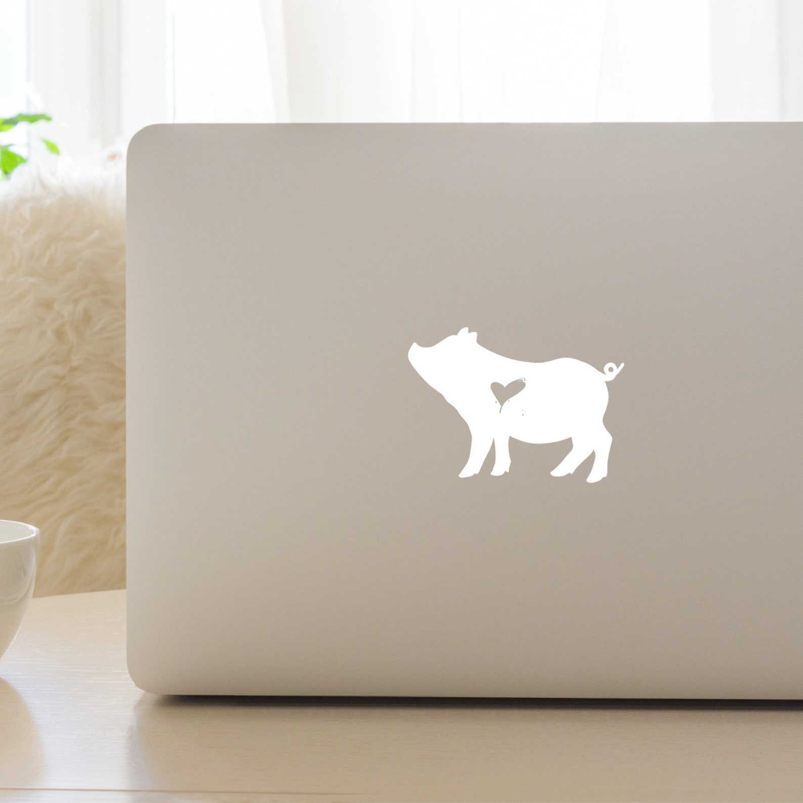 Pig Vinyl Decal Pig Car Decal Pig Sticker Pig Lover Gift - Etsy