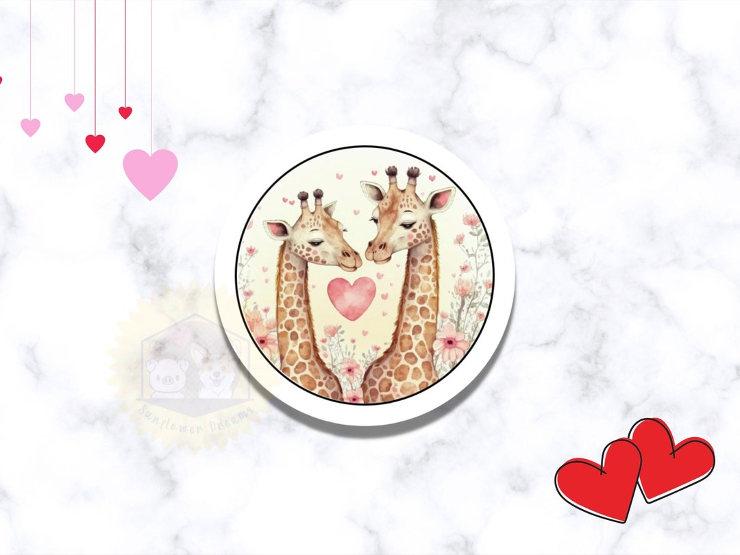 Giraffe Stickers, Giraffe Mail Sticker, Giraffe Card Sticker, Cute ...