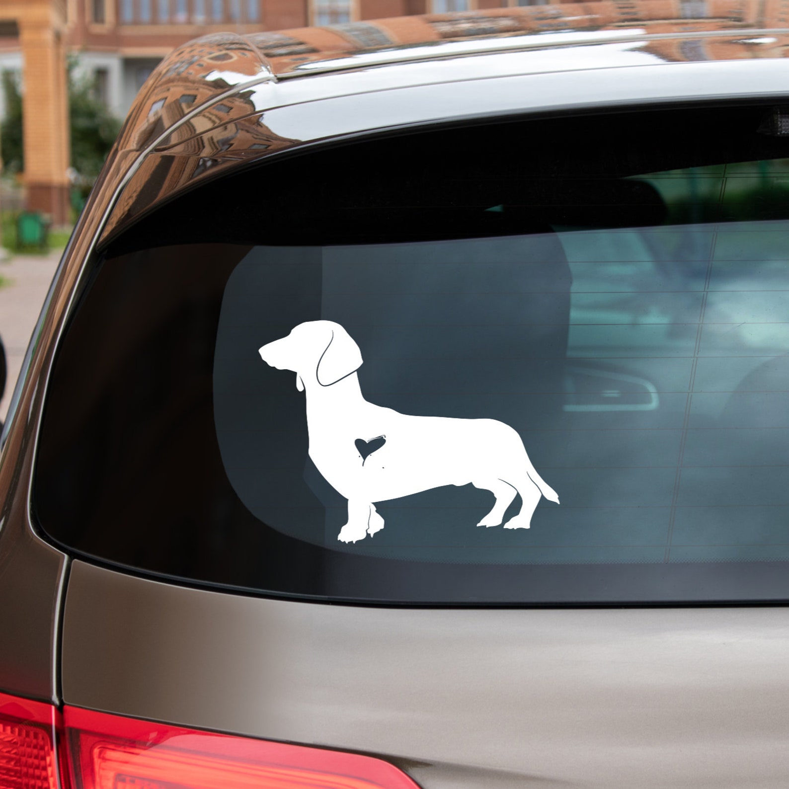 Dachshund Vinyl Decal Truck Window Decal Dachshund Sticker - Etsy