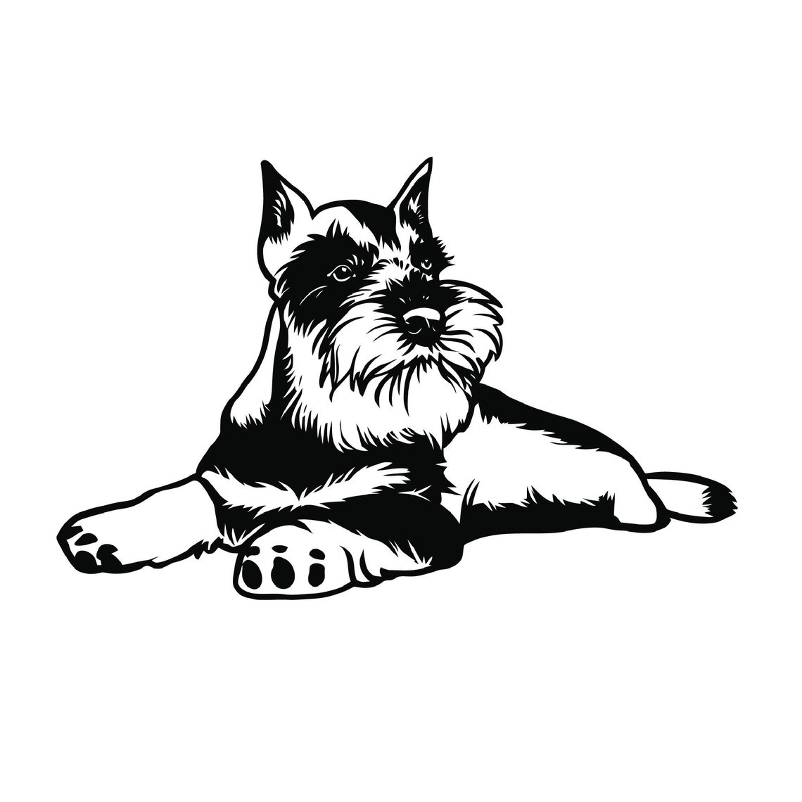 Schnauzer Decal Truck Window Decal Vinyl Car Decal - Etsy