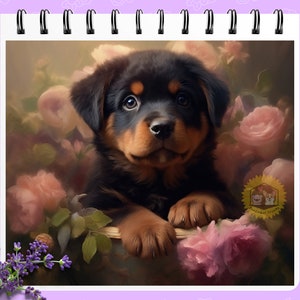 Printable Rottweiler Art, Rottweiler Realism Art Print, Rottweiler Png ...