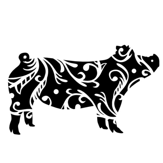 Pig Vinyl Decal Pig Car Decal Pig Laptop Decal Pig | Etsy