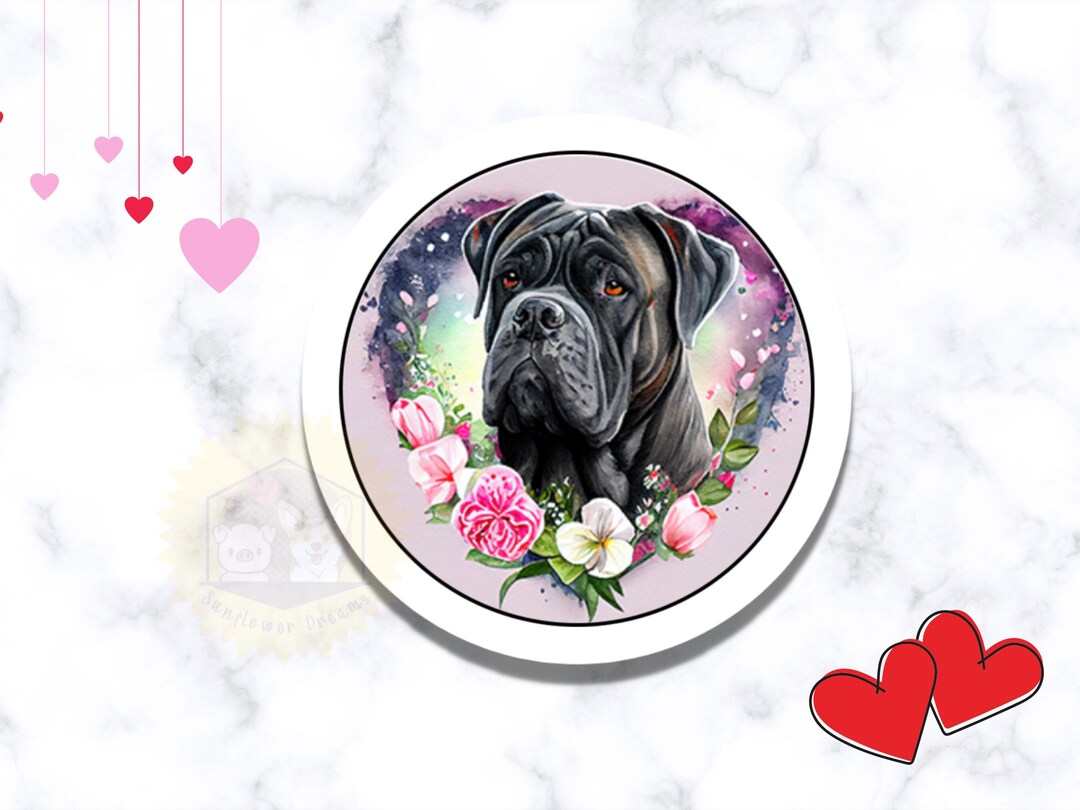 Valentine Cane Corso Stickers, Cane Corso Mail Sticker, Cane Corso Card ...