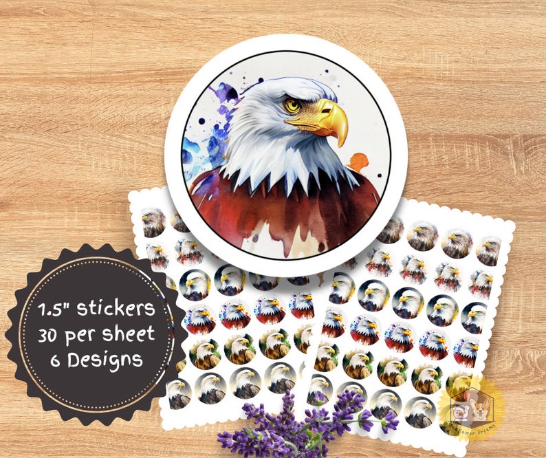 Eagle Stickers Eagle Card Labels Eagle Envelope Stickers - Etsy