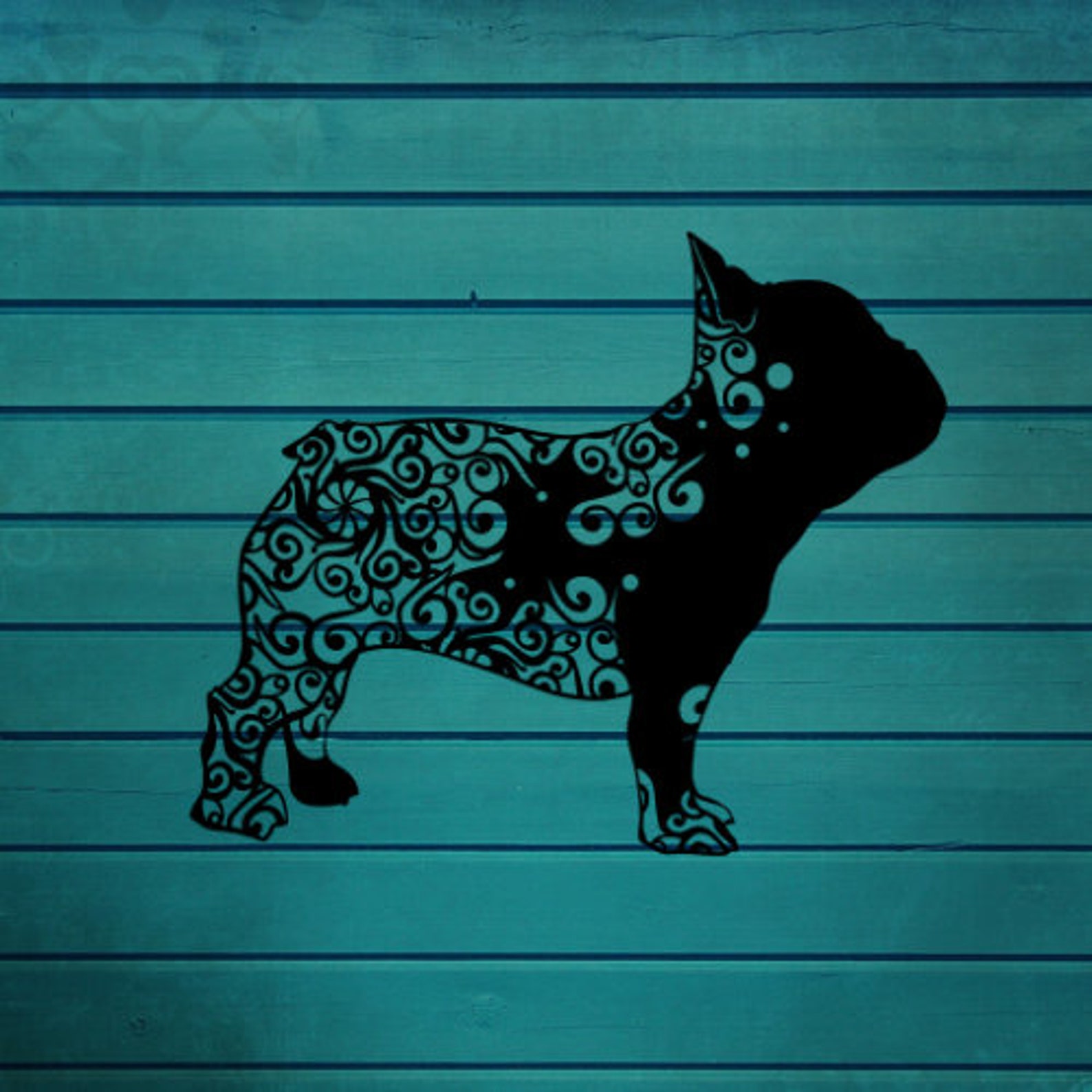 Frenchie Vinyl Decal French Bulldog Sticker Frenchie | Etsy