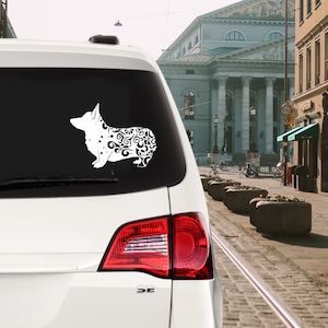 Corgi Vinyl Decal, Truck Window Decal, Car Decal, Corgi Window Decal ...