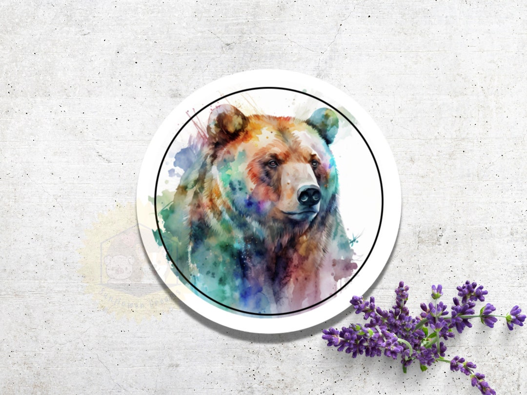 Bear Stickers, Bear Mail Stickers, Bear Stationary Stickers, Cute Bear ...