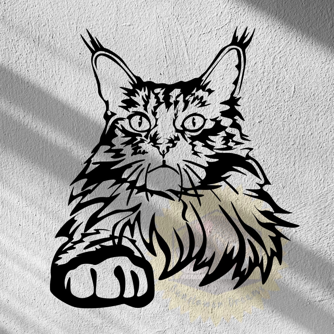 Maine Coon Decal Cat Vinyl Decal Gift for Maine Coon Lover | Etsy