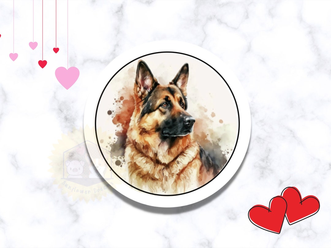 German Shepherd Stickers, Shepherd Mail Stickers, Shepherd Card ...