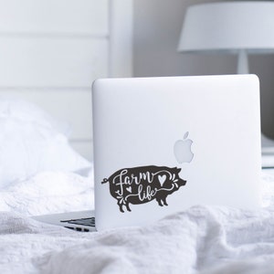 Farm Pig Decal, Pig Decal, Farm Life Sticker, Pig Decal Car, Pig Gifts ...