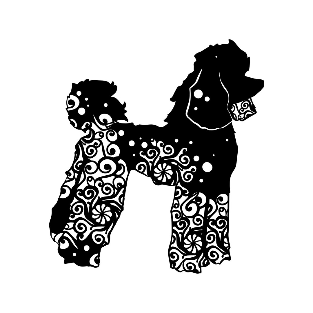 Poodle Mandala Decal: Car, Laptop, Tumbler Sticker - Etsy