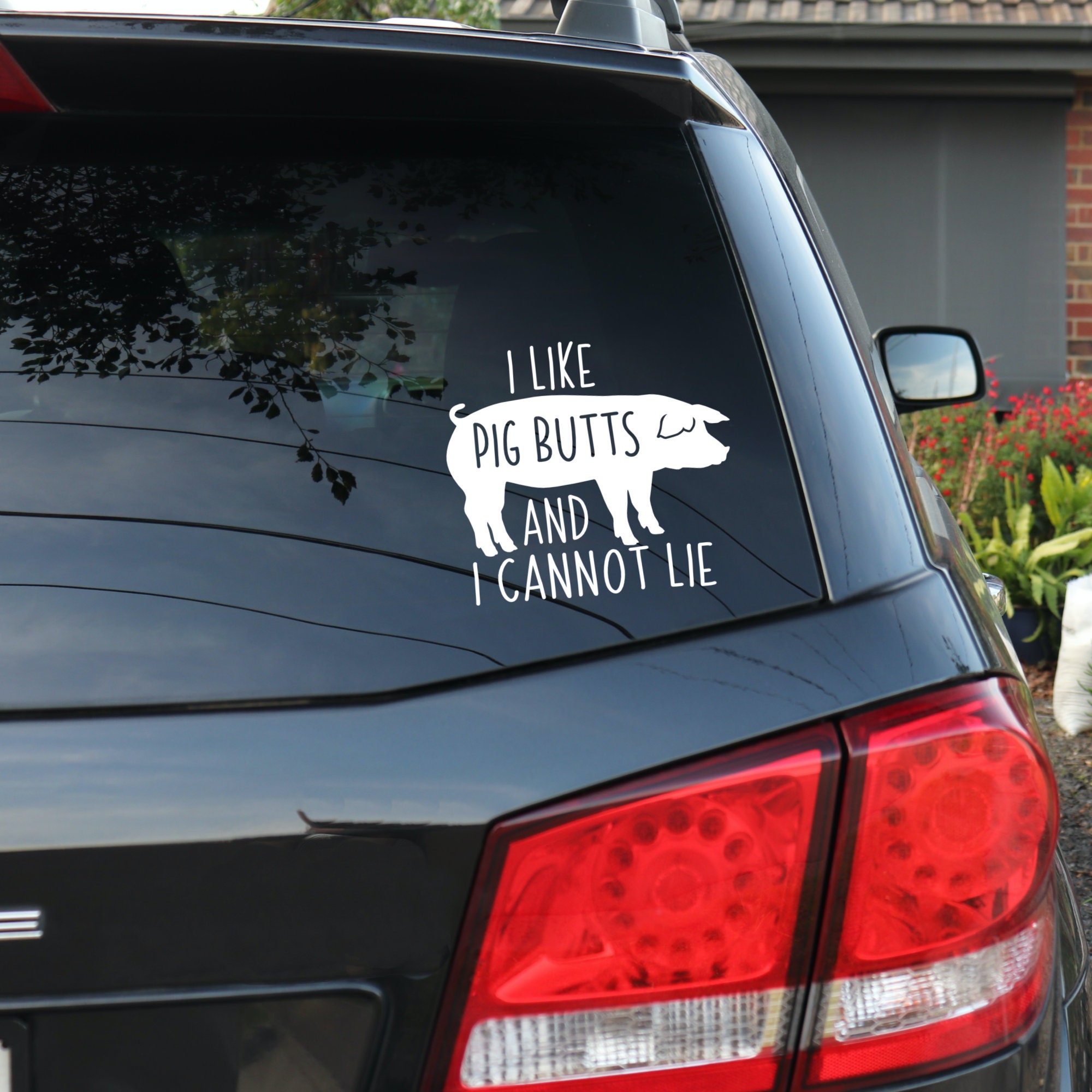 Pig Vinyl Decal I Like Pig Butts and I Cannot Lie Pig - Etsy