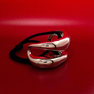 Silver Hair Tie Silver Hair Cuff Metal Hair Cuff Gift for Her Hair ...