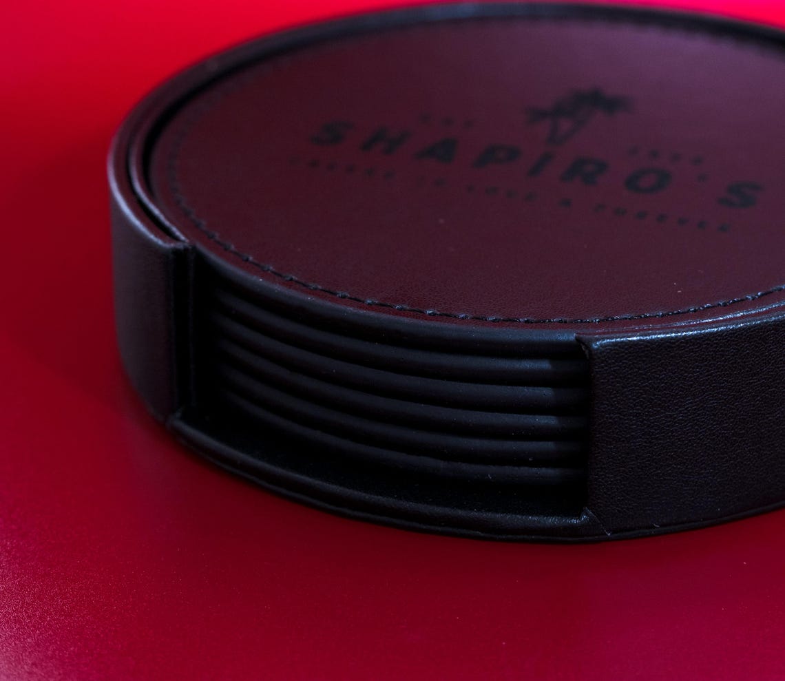 Custom Engraved Coaster Set Corporate Promotional Items Corporate Swag ...