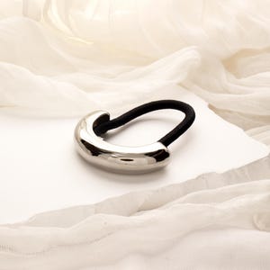 Silver Hair Tie Metal Hairband Hair Cuff Silver Hair Accessories Hair ...